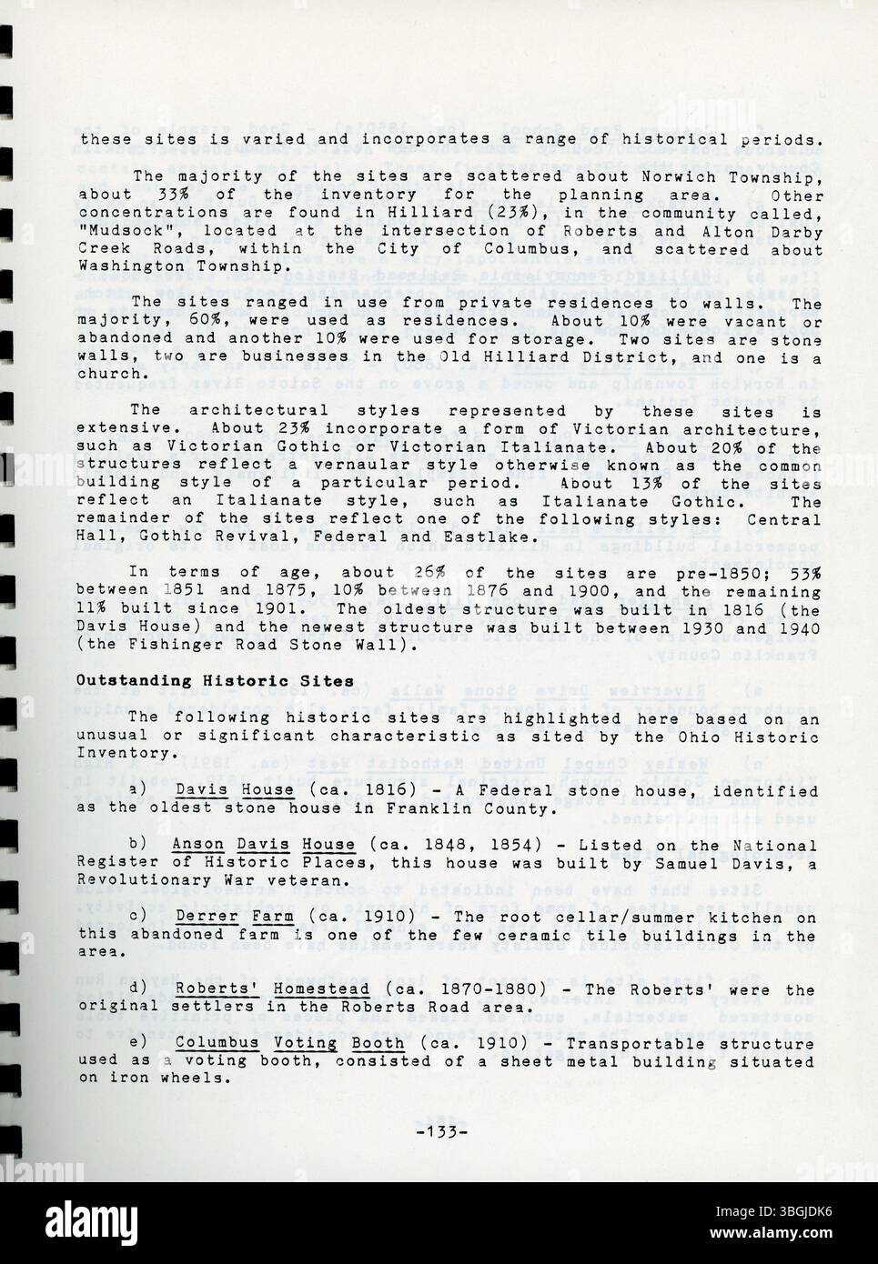 This section of the 1987 Hilliard Master Plan analyzes the physical and administrative landscape ...