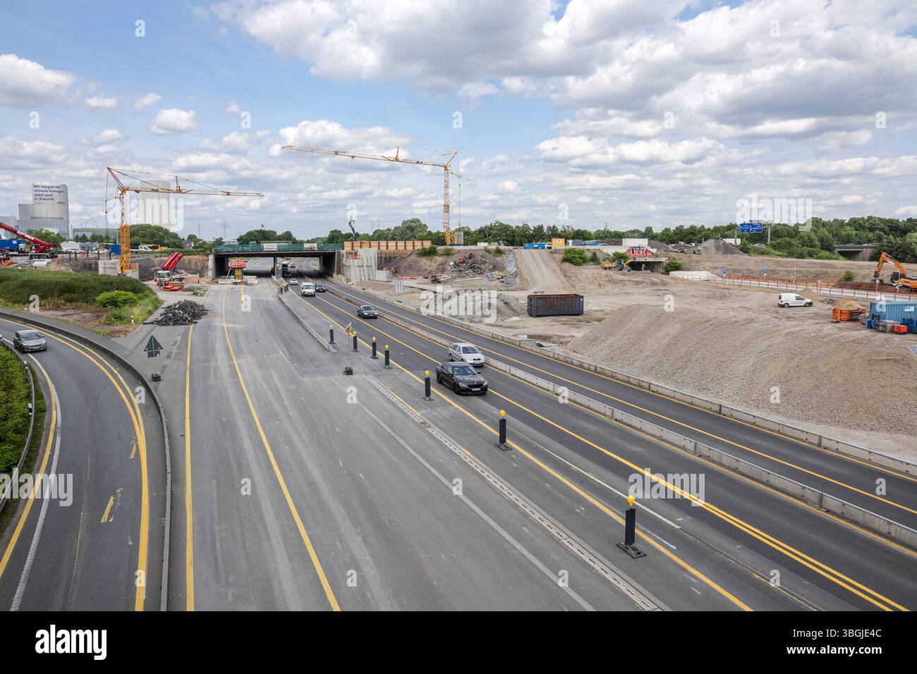 Großprojekt - Großbaustelle Autobahnkreuz Herne. Im Kreuz Herne, das ...