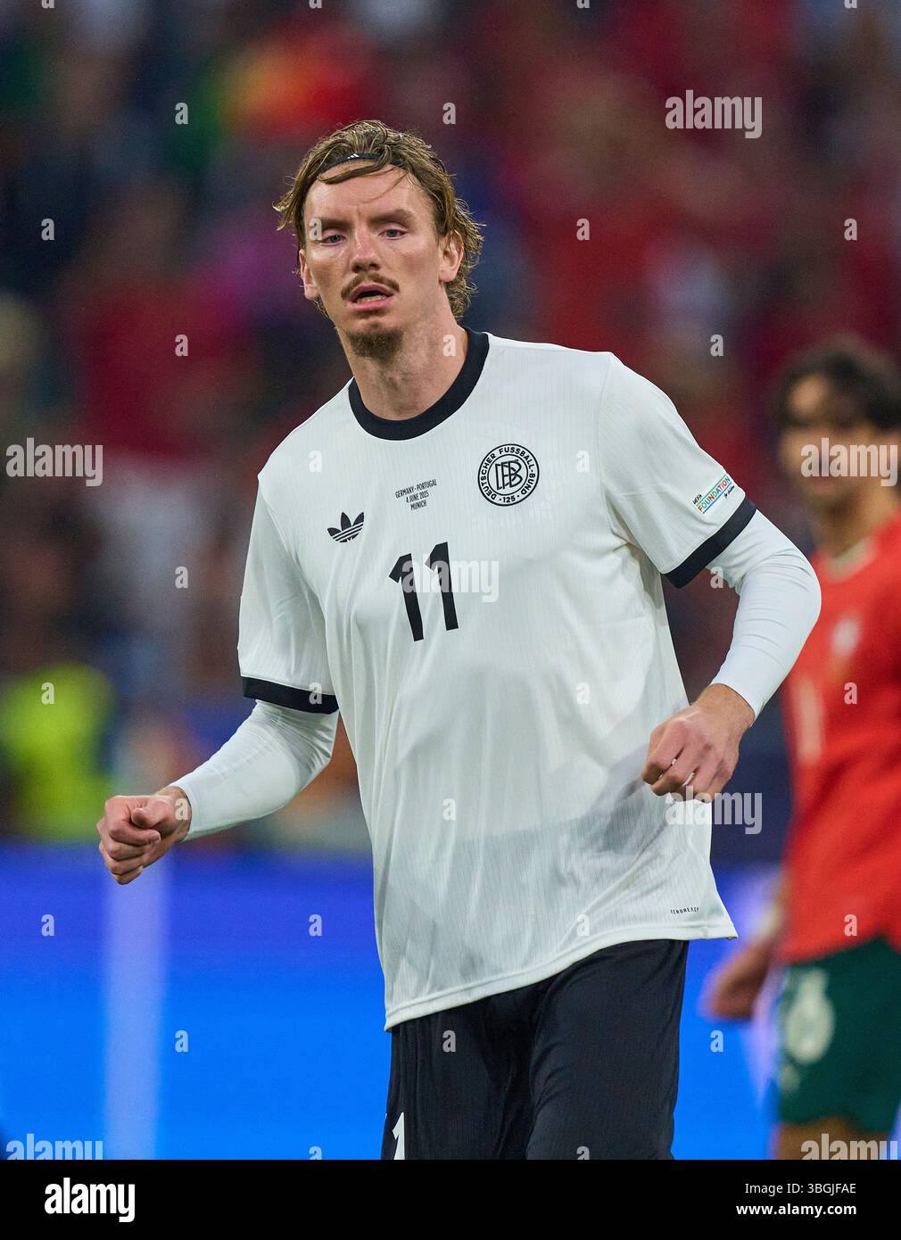Nick Woltemade, DFB 11 in the UEFA Nations League 2025 semi final match ...