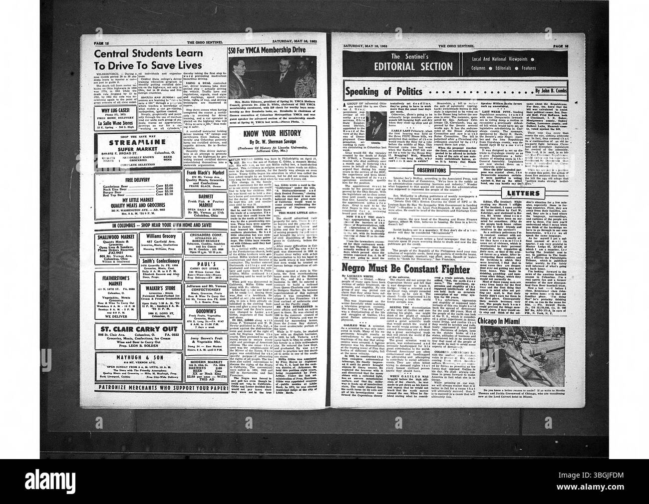 The Ohio State Sentinel, an African American weekly newspaper, reports ...