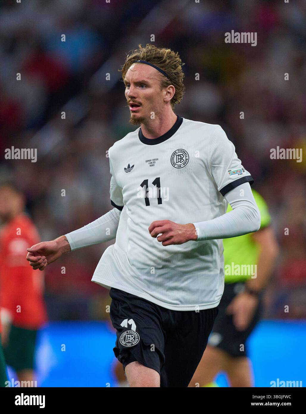 Nick Woltemade, DFB 11 in the UEFA Nations League 2025 semi final match ...