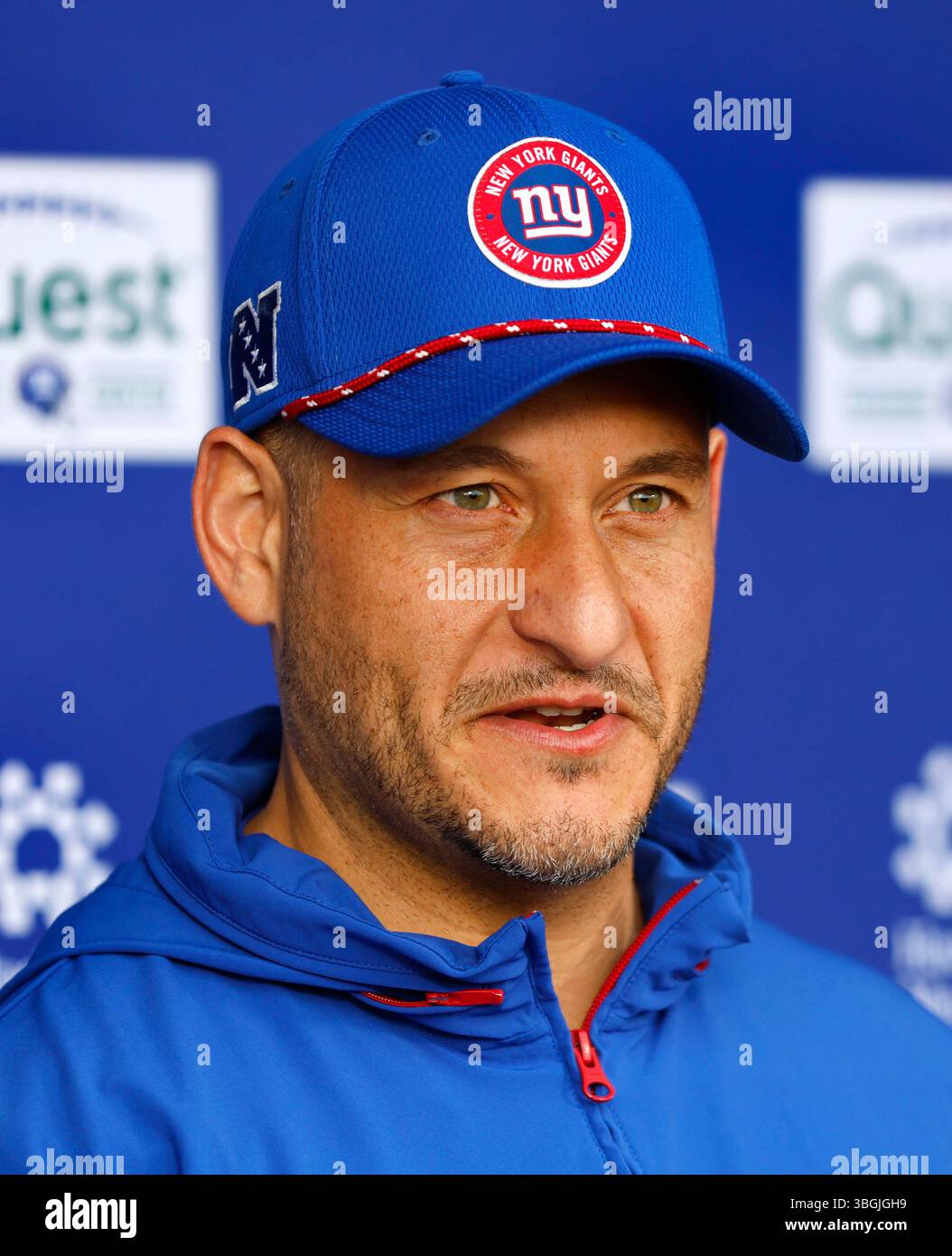 New York Giants special teams coordinator Michael Ghobrial talks to ...