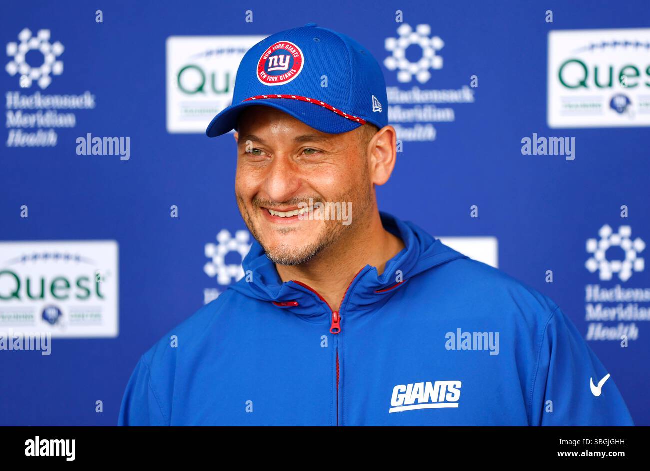 New York Giants special teams coordinator Michael Ghobrial talks to ...
