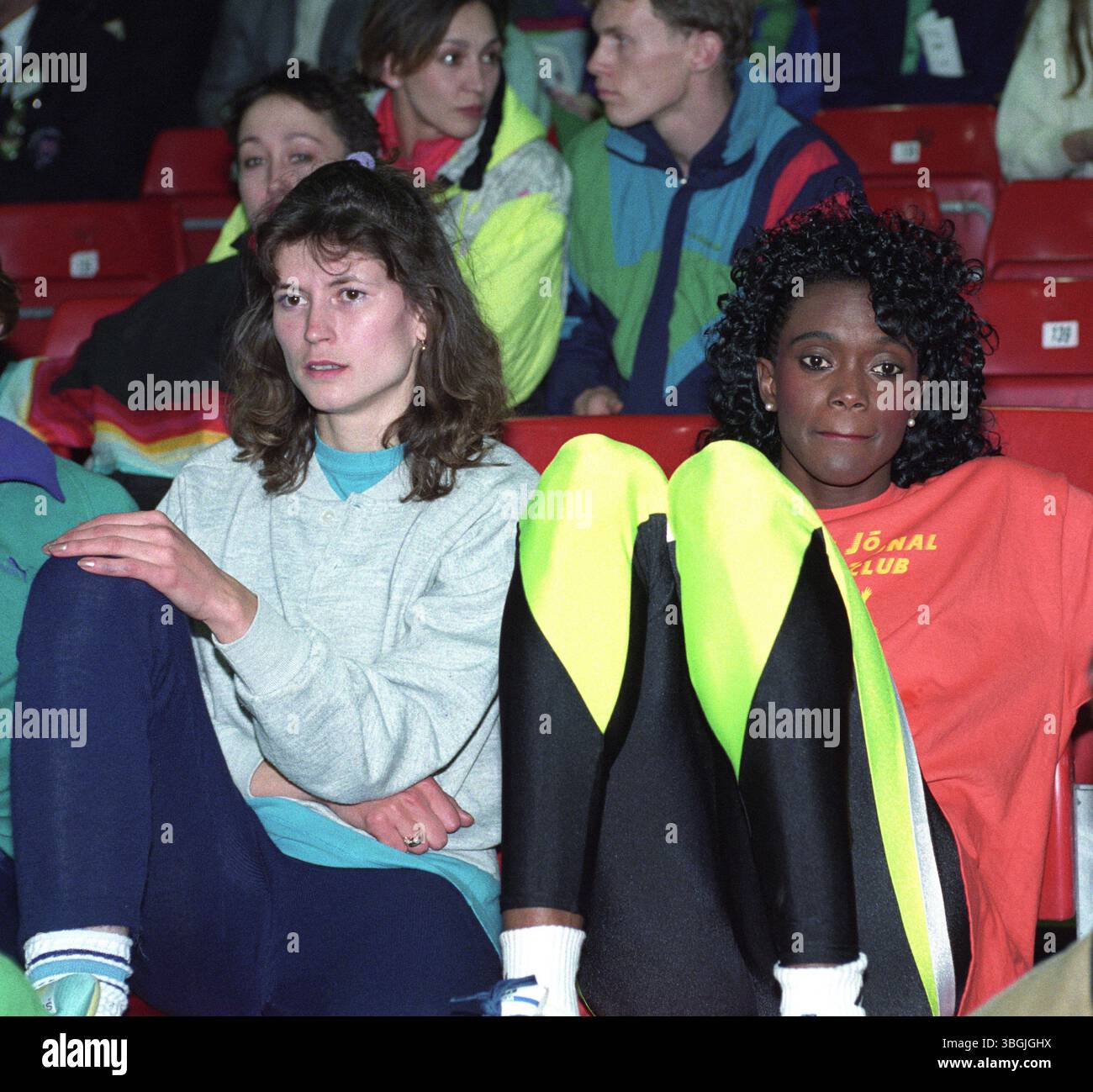American / Jamaican athlete Sandra Farmer-Patrick (right) at Cosford ...