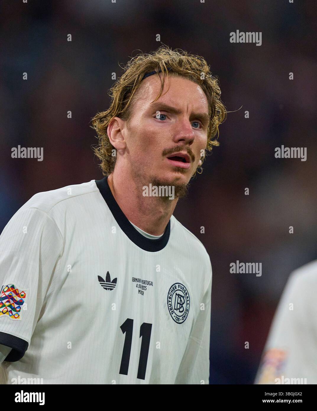 Nick Woltemade, DFB 11 in the UEFA Nations League 2025 semi final match ...
