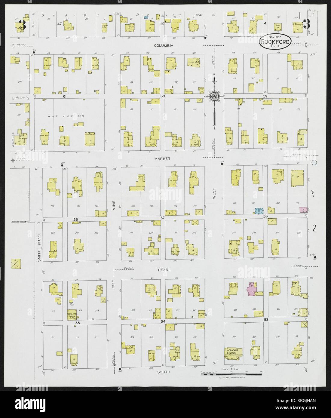 The Sanborn Fire Insurance map of Rockford, Mercer County, Ohio, from ...