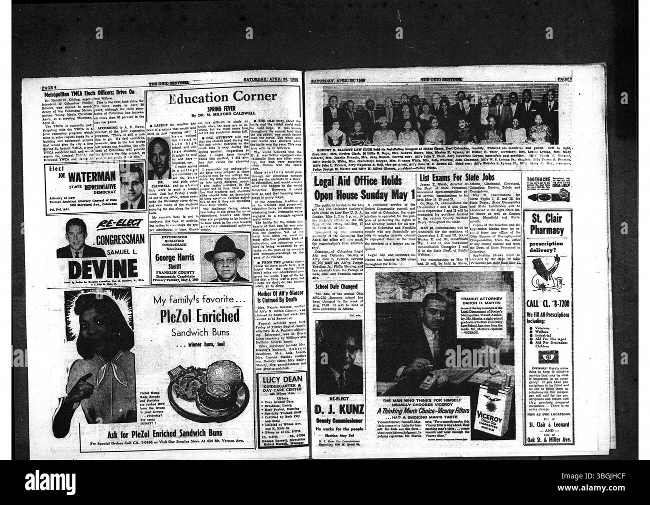 The Ohio State Sentinel, dated April 30, 1960, was a Columbus-based ...