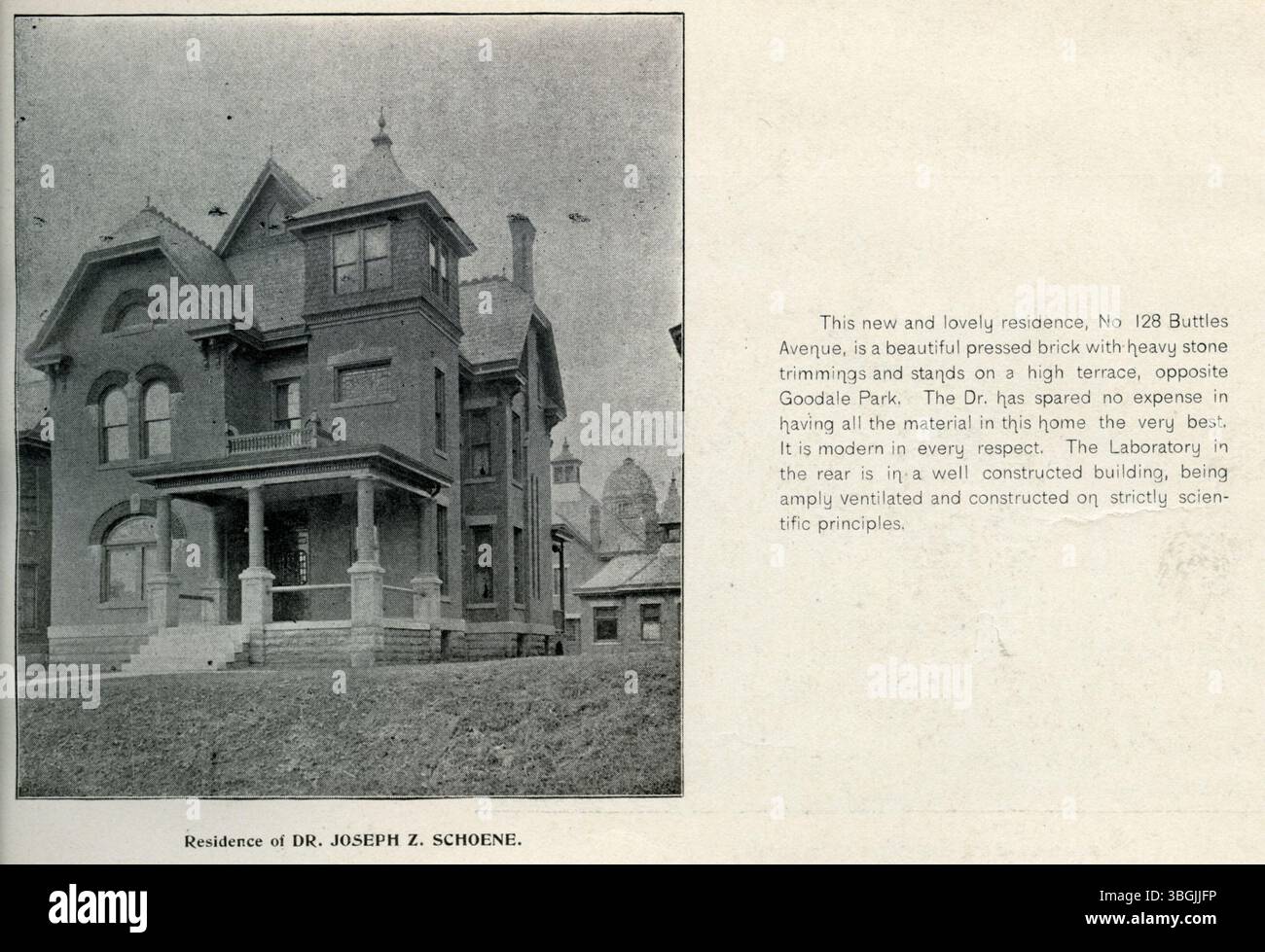 Built in 1897, the residence of Dr. Joseph Z. Schoene, located at 128 ...