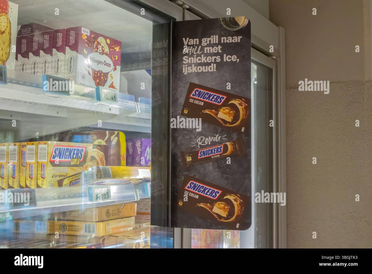 Billboard Snickers Ice Cream At Amsterdam The Netherlands 5-6-2025 ...