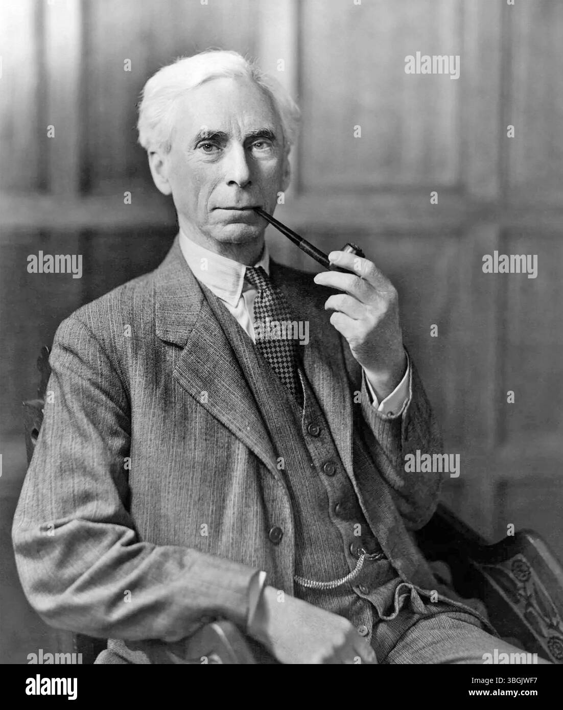BERTRAND RUSSELL (1872-1970) British philosopher in 1936 Stock Photo ...