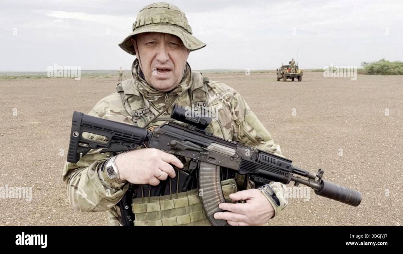 YEVGENY PRIGOZHIN (1961-2023) Russian mercenary leader of the Wagner ...