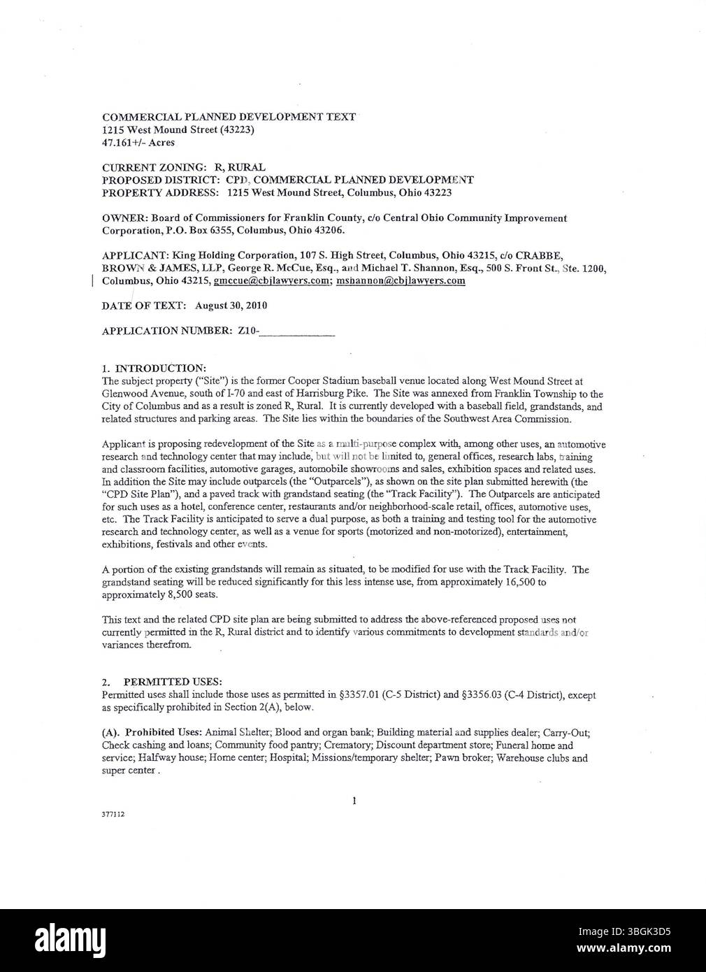 The Franklinton Area Commission’s 2010 presentation documents the ...