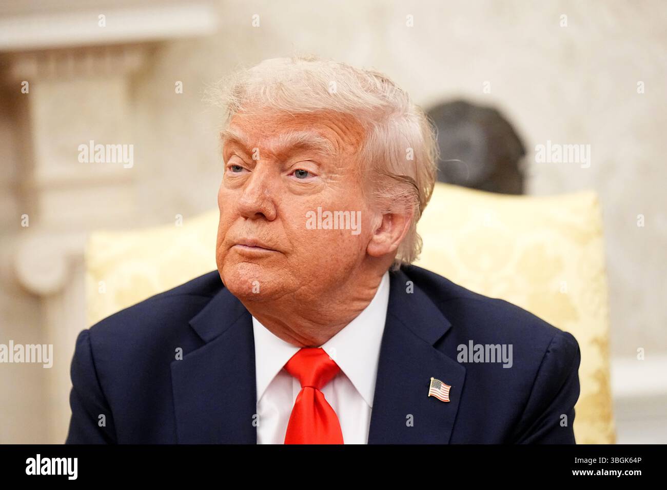 Washington, USA. 05th June, 2025. US President Donald Trump receives ...