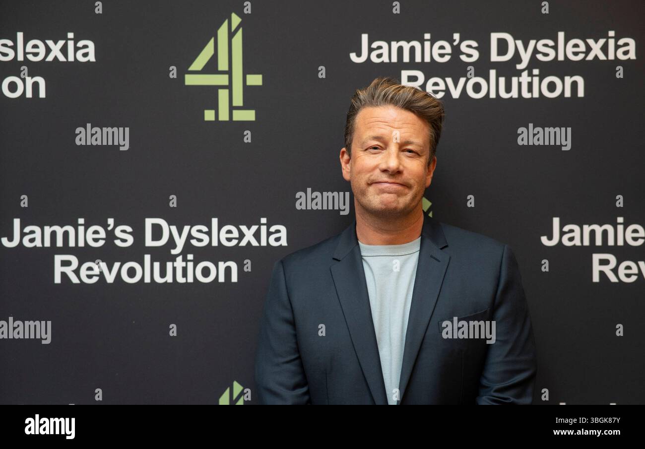 Jamie Oliver attending a photocall for Jamie's Dyslexia Revolution at ...