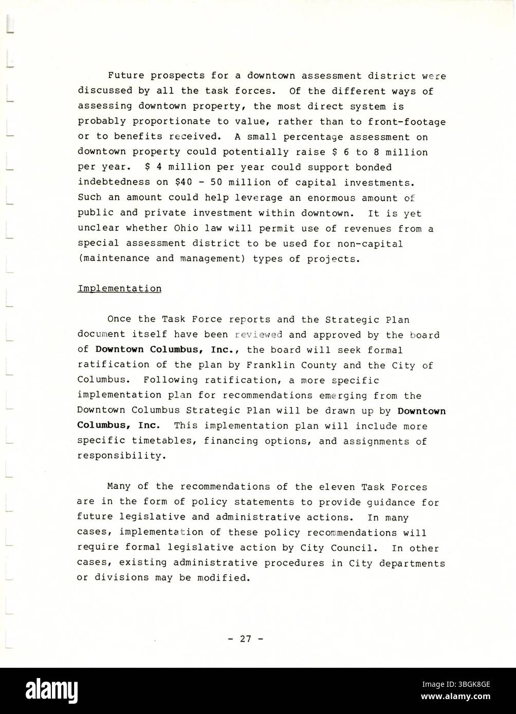 The Urban Design Task Force's 1988 report to Downtown Columbus, Inc ...