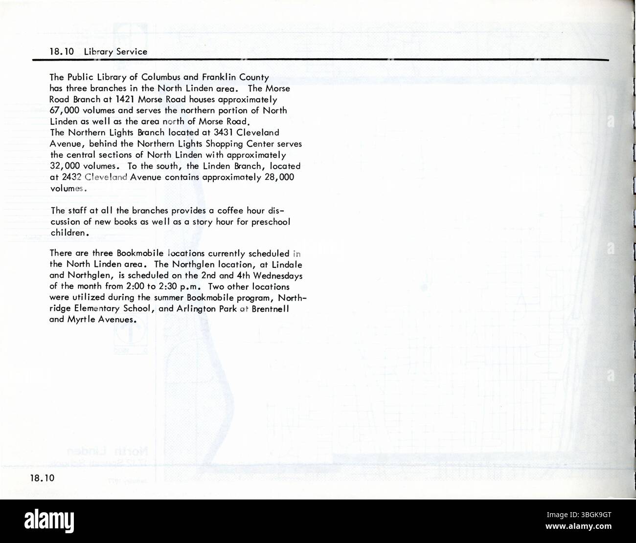 The 1977 North Linden Information Profile summarizes planning and ...