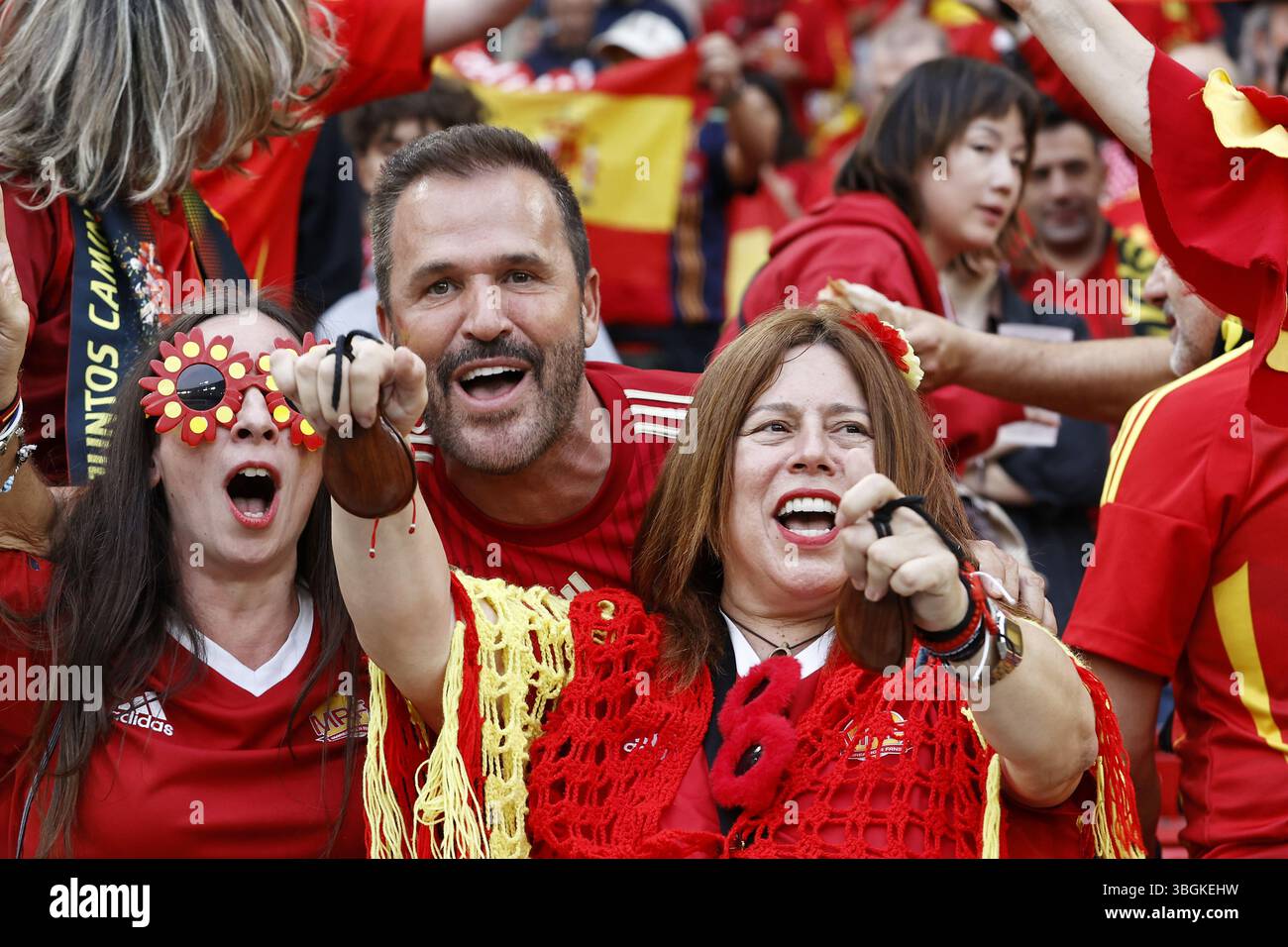 STUTTGART - Spain fans during the UEFA Nations League semifinal match ...