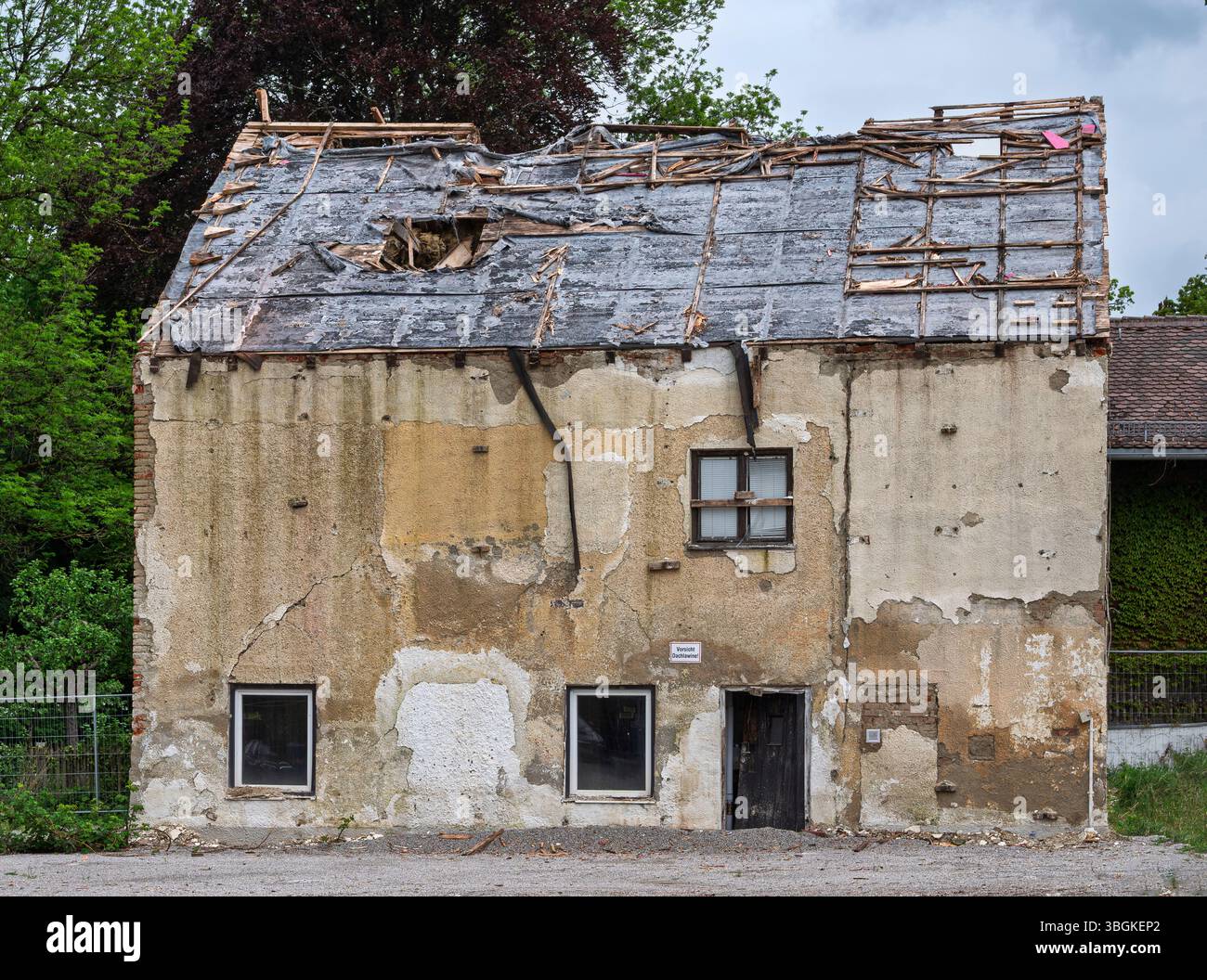 Lost Places, old rotten house in Starnberg, Bavaria, Germany, Europe ...
