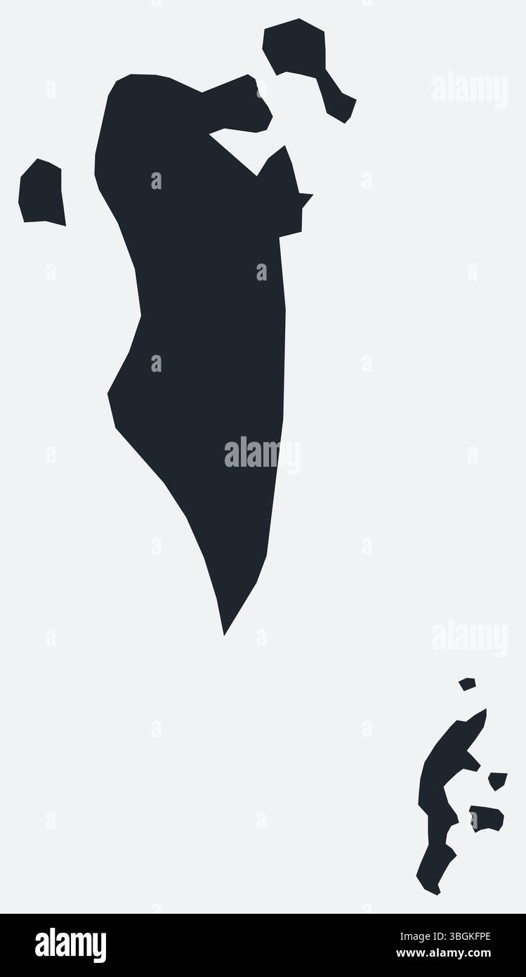 Bahrain map hi-res stock photography and images - Alamy