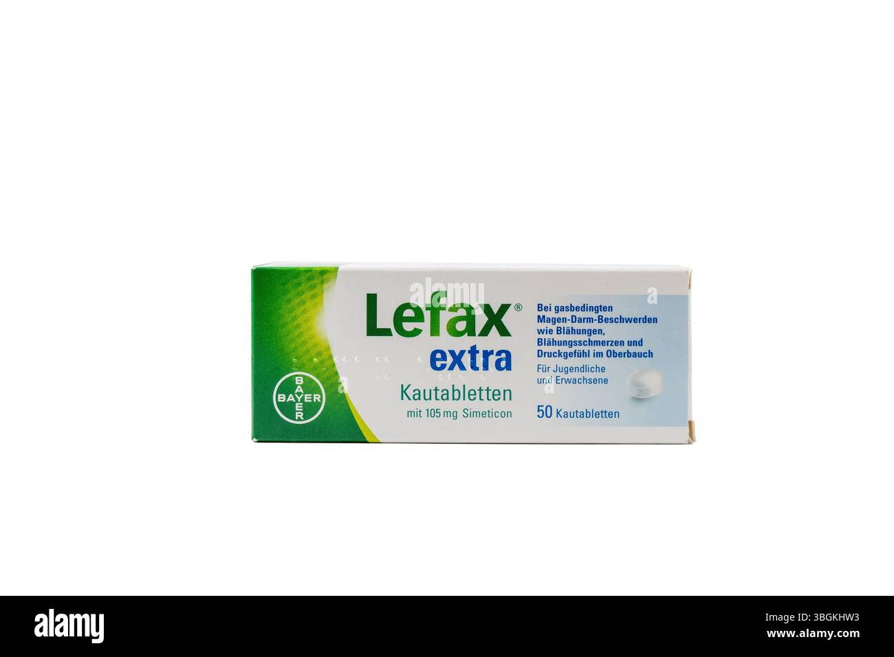 Germany Berlin June 4, 2025. Packshot of Lefax extra chewable tablets ...