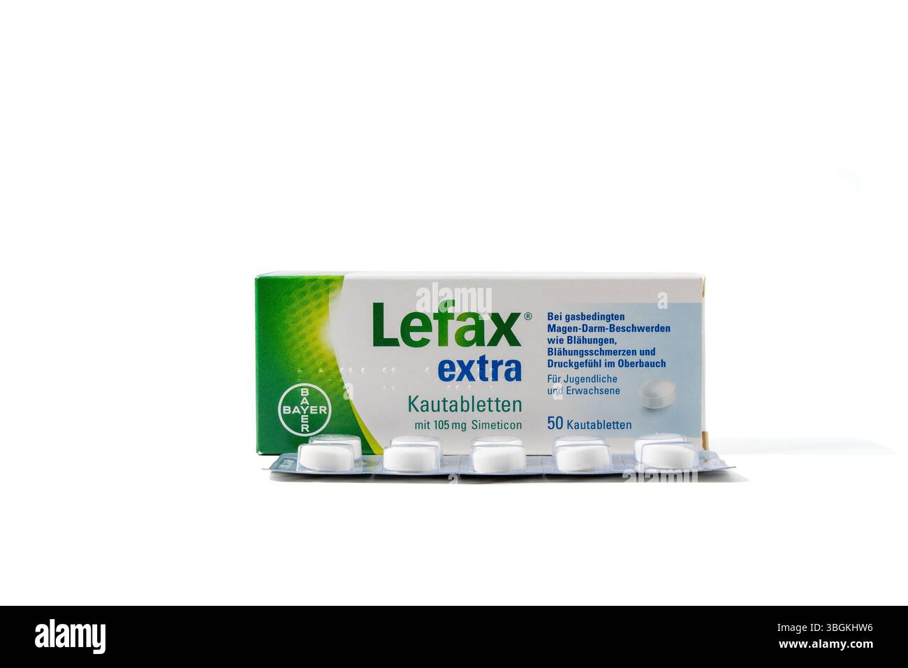 Germany Berlin June 4, 2025. The opened Lefax extra package reveals a ...