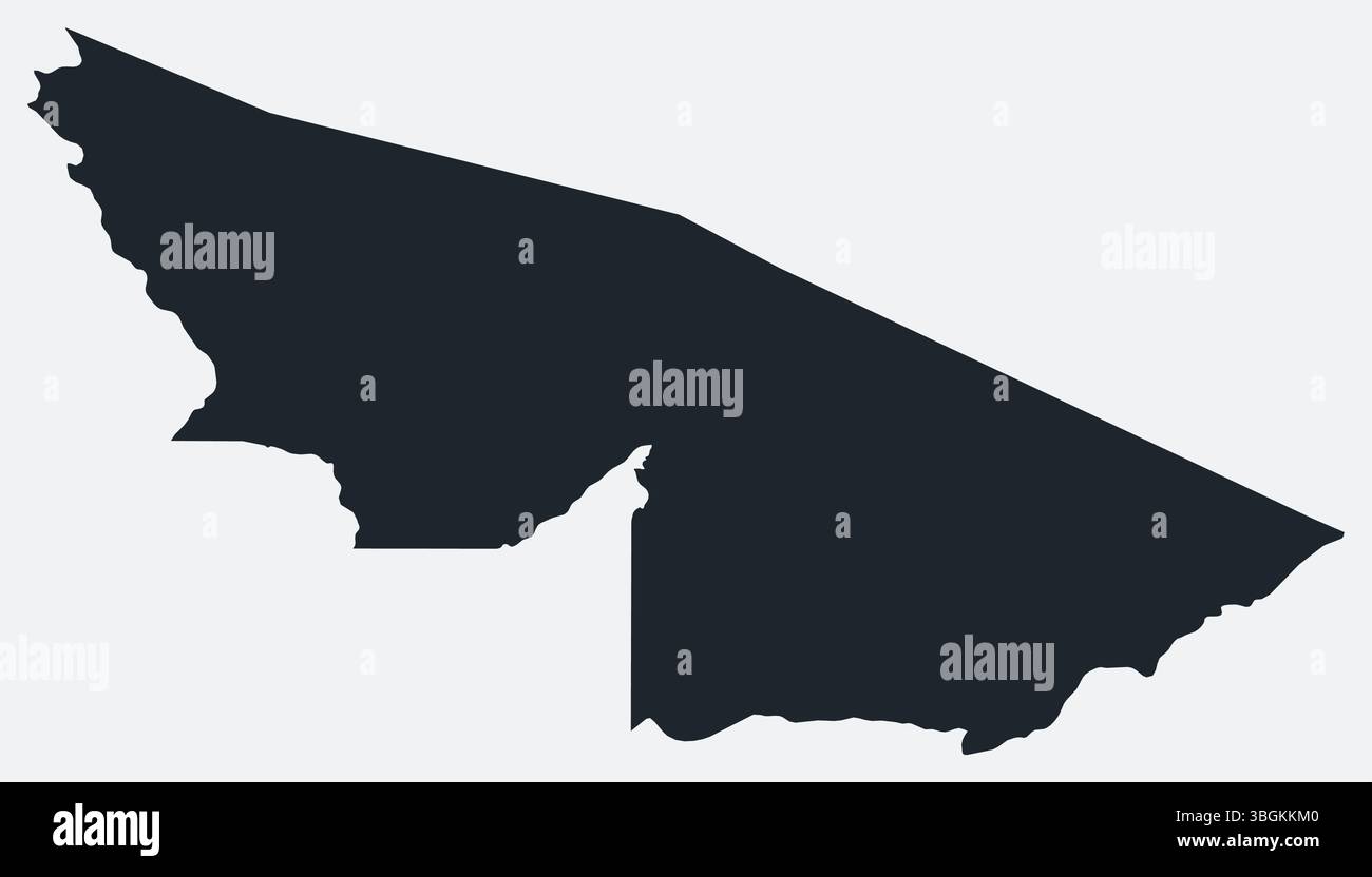 Acre map. Just a simple border map. Shape of the state. Flat blank Acre ...