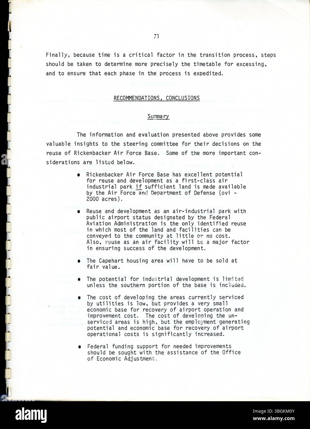 This strategic report addresses the planned redevelopment of ...