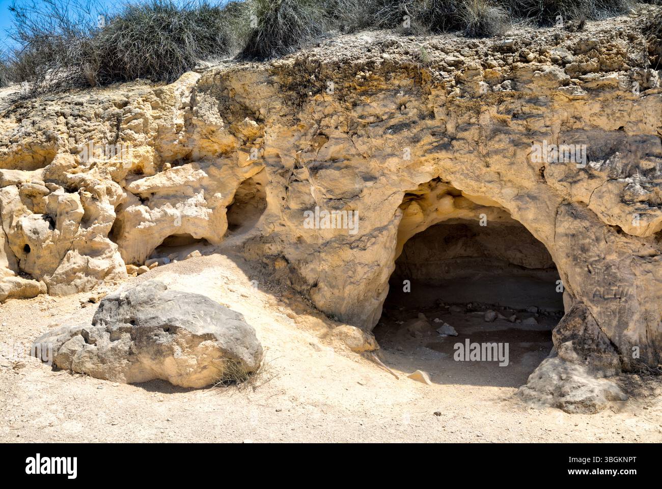Parque El Recorral de Rojales, sand caves, nature park, landscape ...