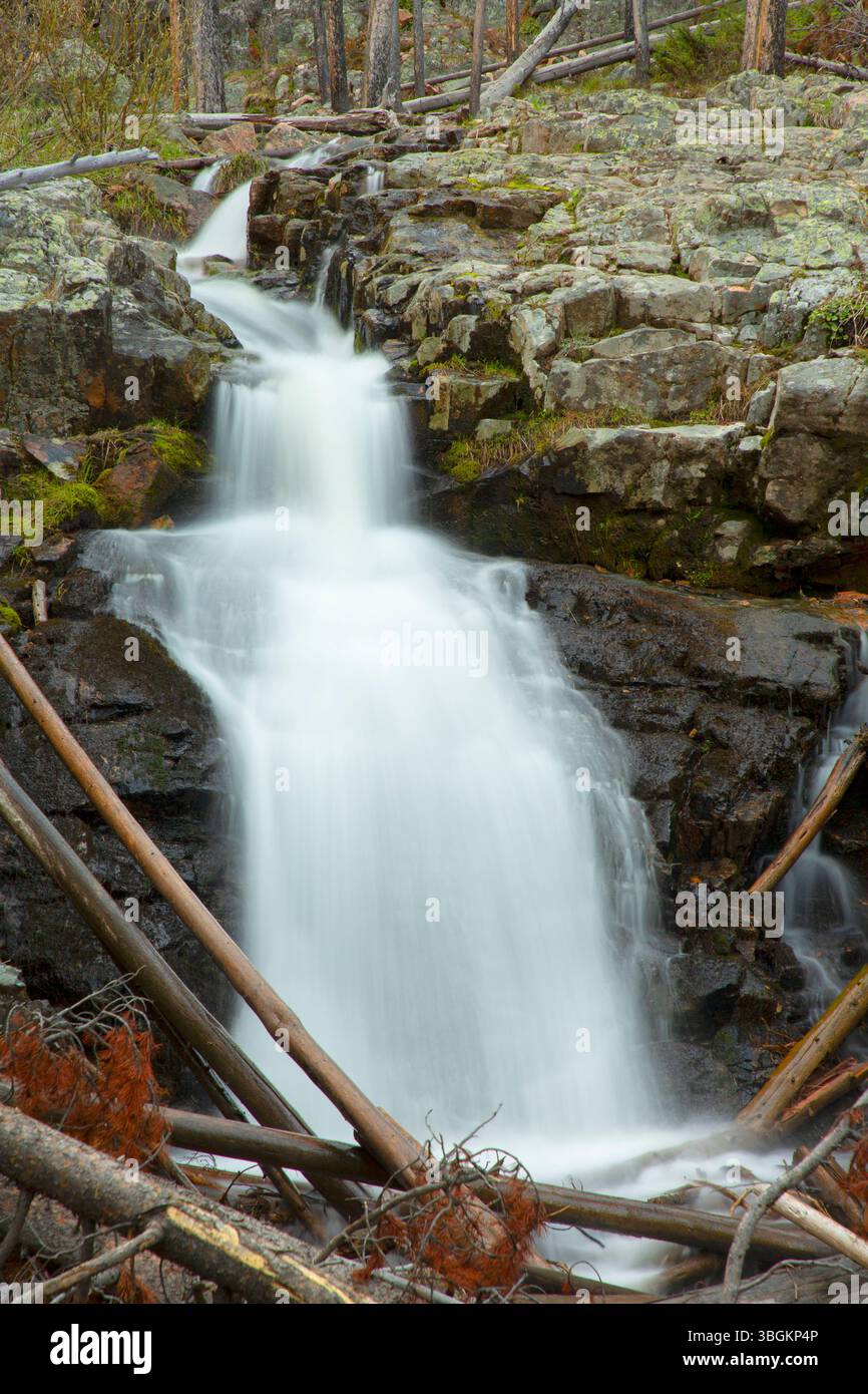 Upper Falls along Memorial Falls Trail, Kings Hill Scenic Byway, Lewis ...