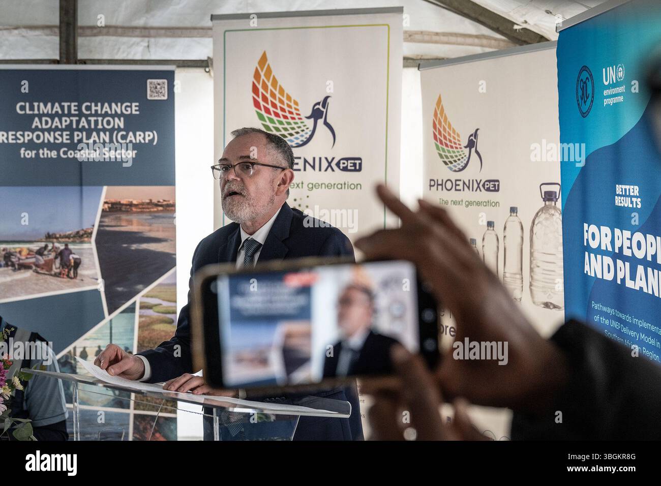 Wadeville, South Africa. 5th June, 2025. South African Minister of ...