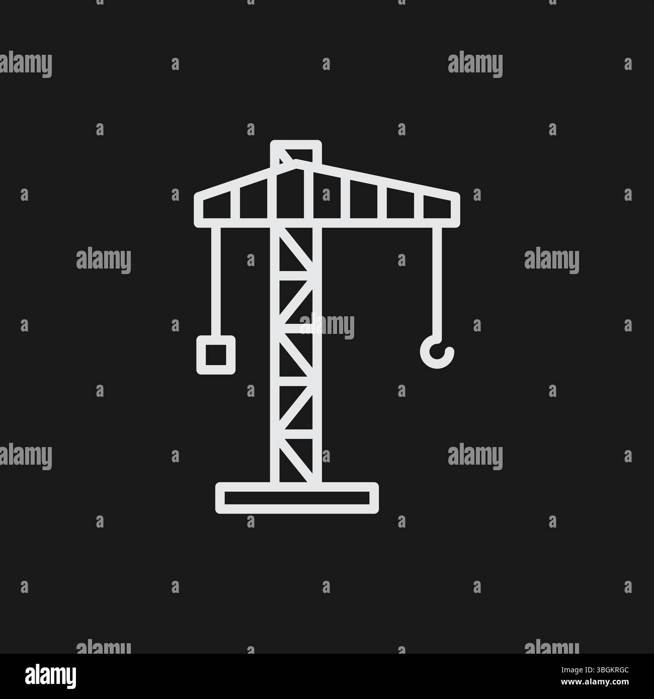 Crane safety worker on Stock Vector Images - Alamy
