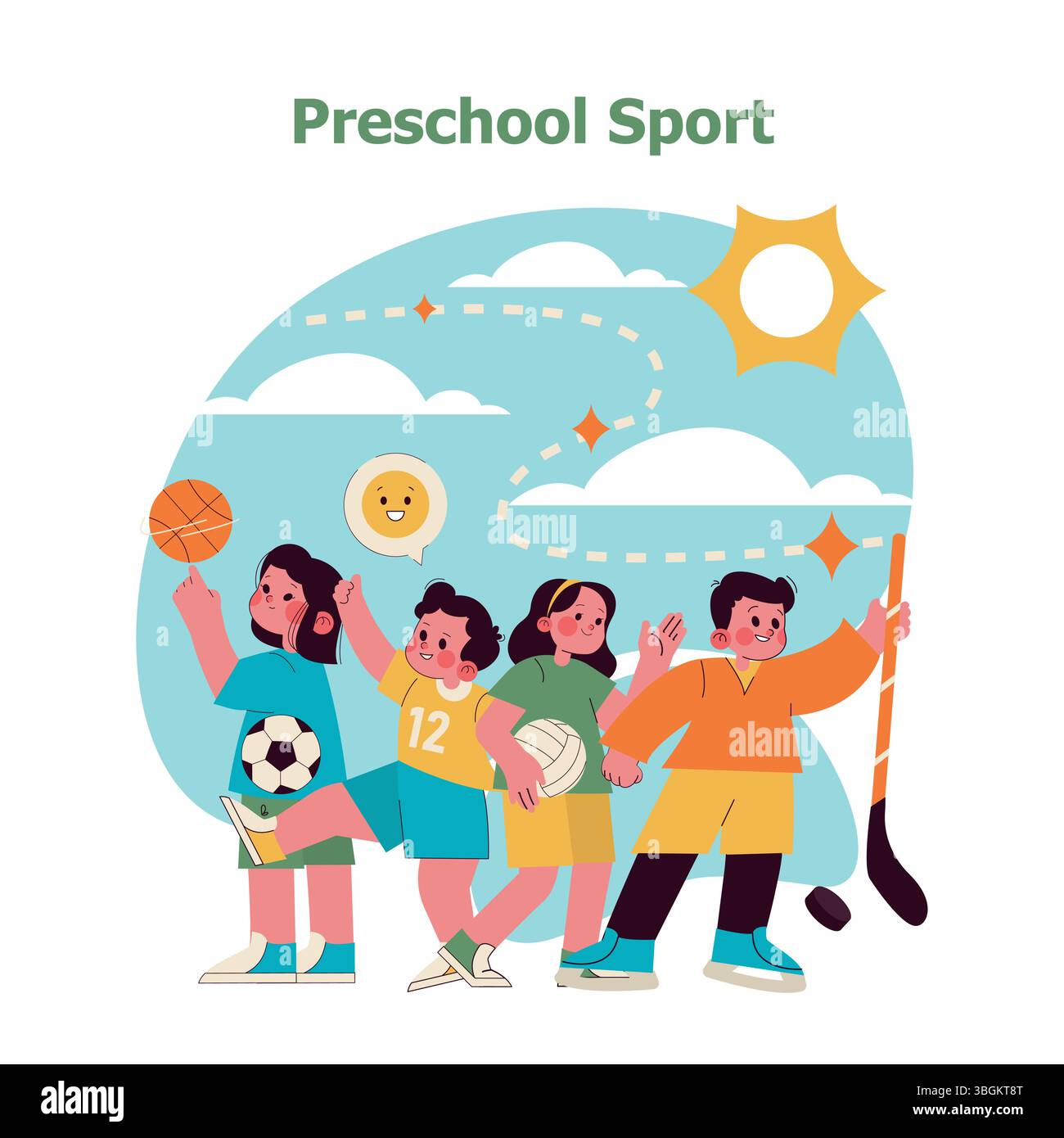 Friendship through sport Stock Vector Images - Alamy