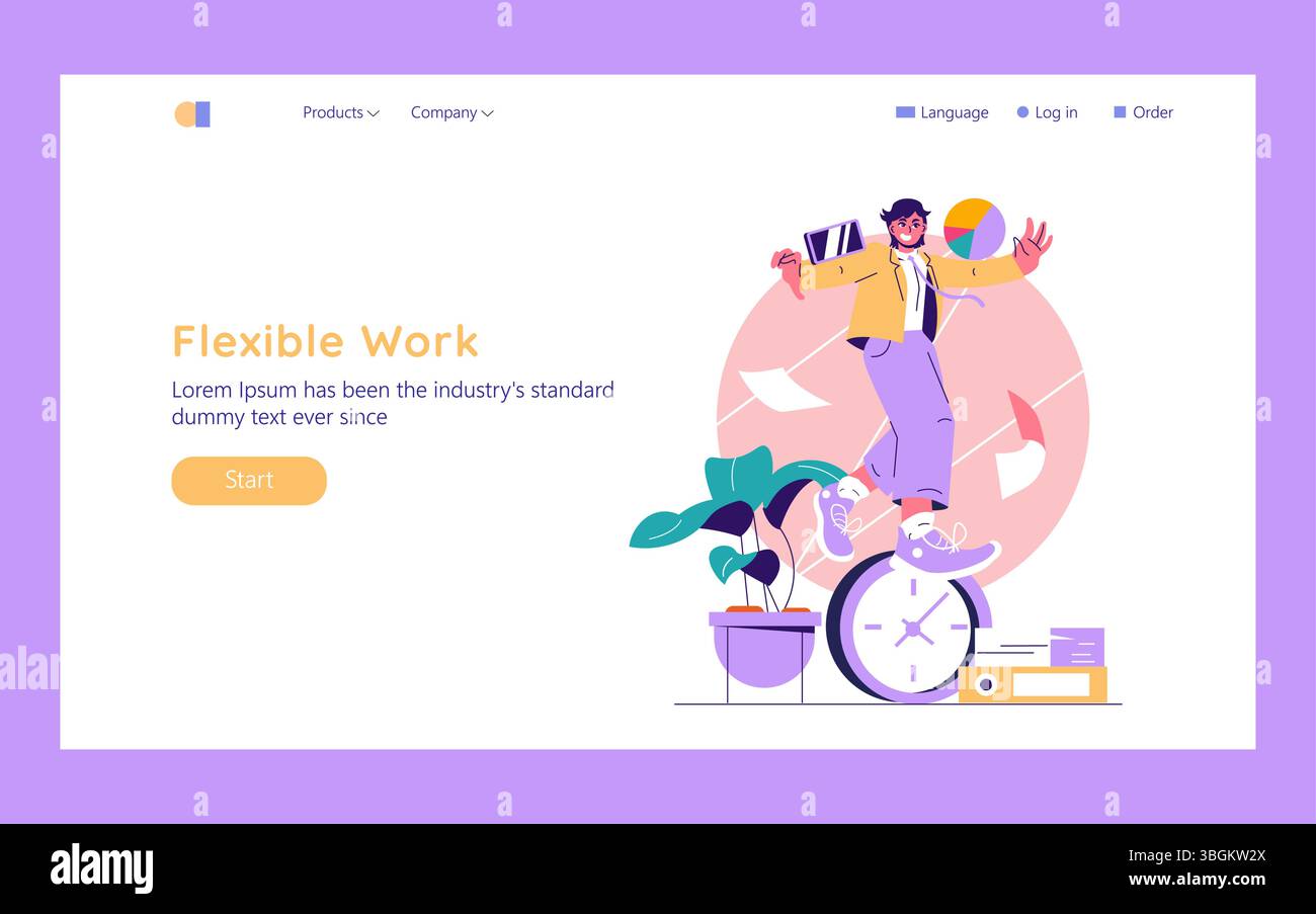 Future of Work illustrates the concept of flexible working environments ...
