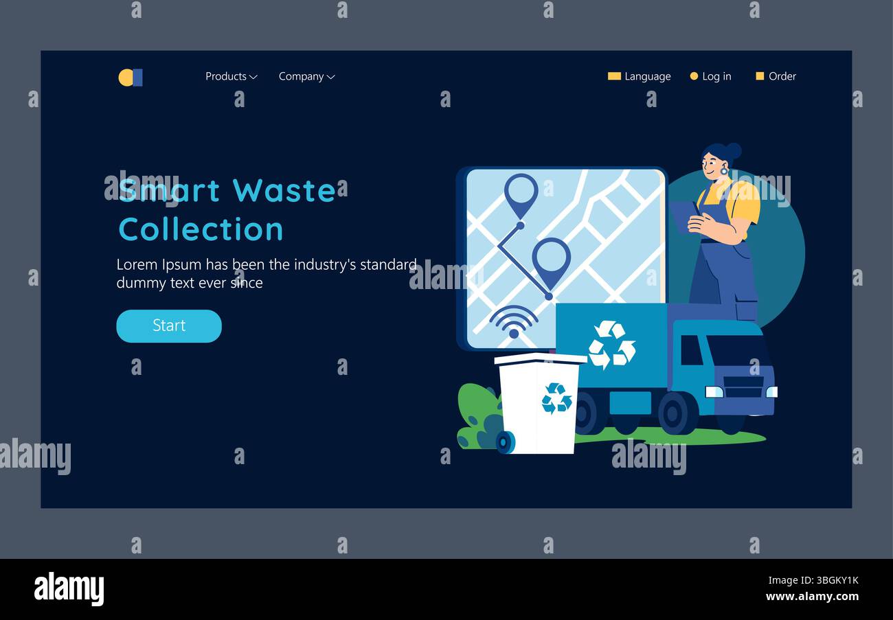 Smart waste collection concept in urban settings promotes efficient ...