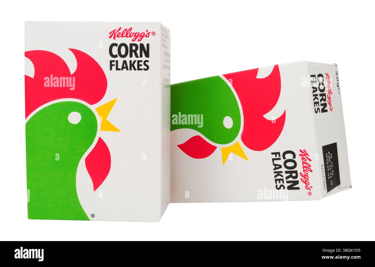 Kellogg's corn flakes cereal in a 25g single portion box Stock Photo ...