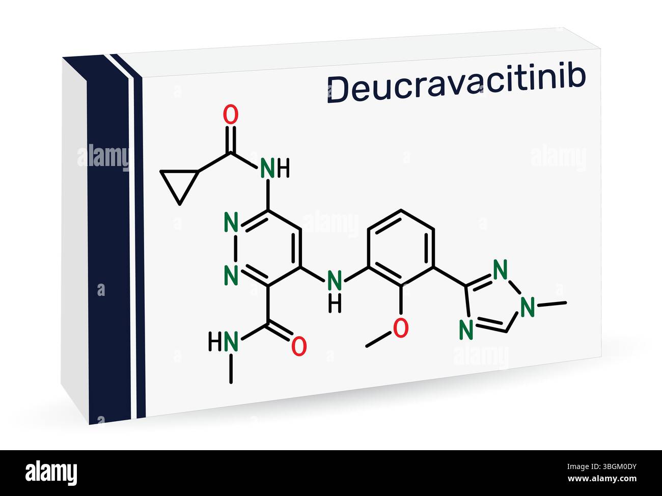 Deucravacitinib molecule. TYK2 inhibitor drug for psoriasis and ...