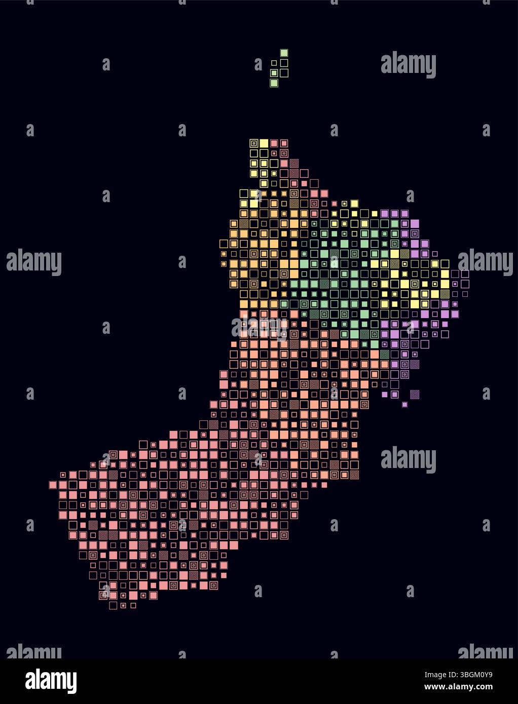 Seaside on a map Stock Vector Images - Alamy