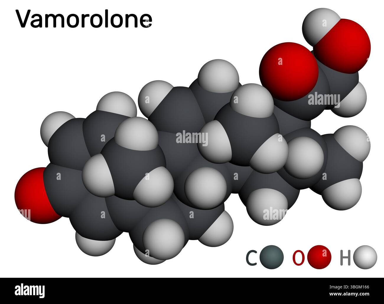 Vamorolone corticosteroid molecule. Synthetic steroid drug used to ...