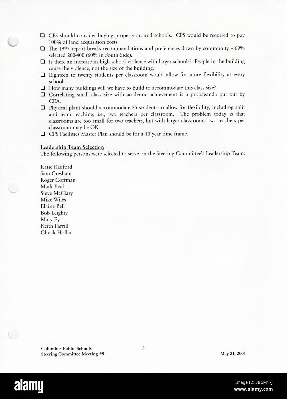 This document provides a 2002 overview of Columbus Public Schools facilities and sets priorities ...