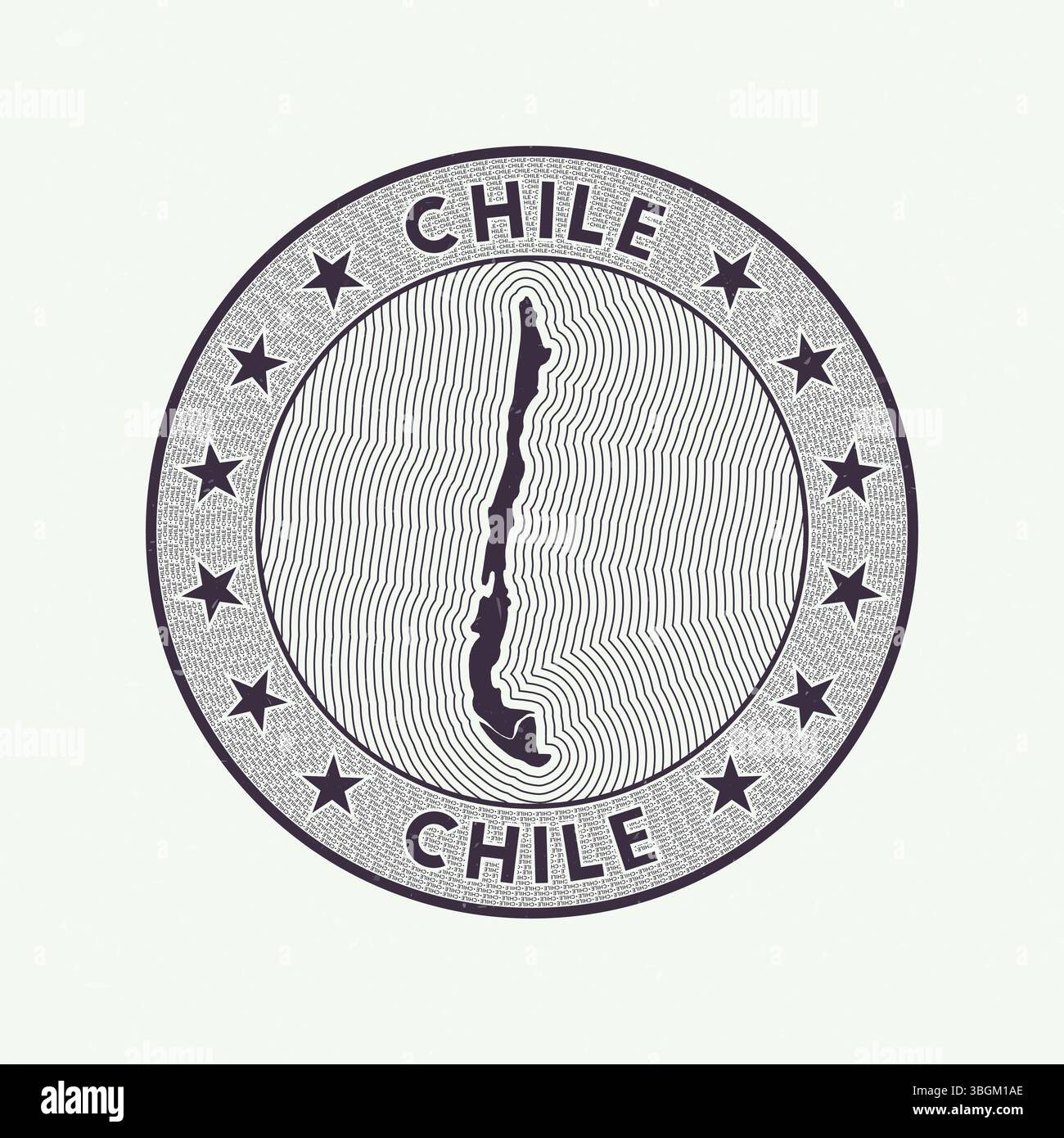 Postage stamp chile Stock Vector Images - Alamy