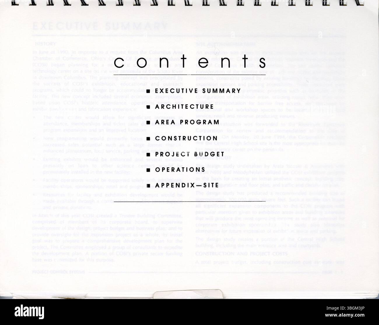 The COSI Development Plan from June 1994 outlines the vision for moving ...