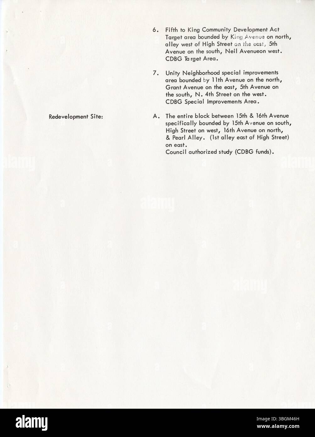 This document outlines redevelopment and urban renewal initiatives for ...