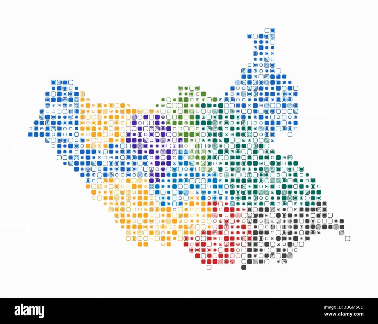 South sudan isolated Stock Vector Images - Alamy