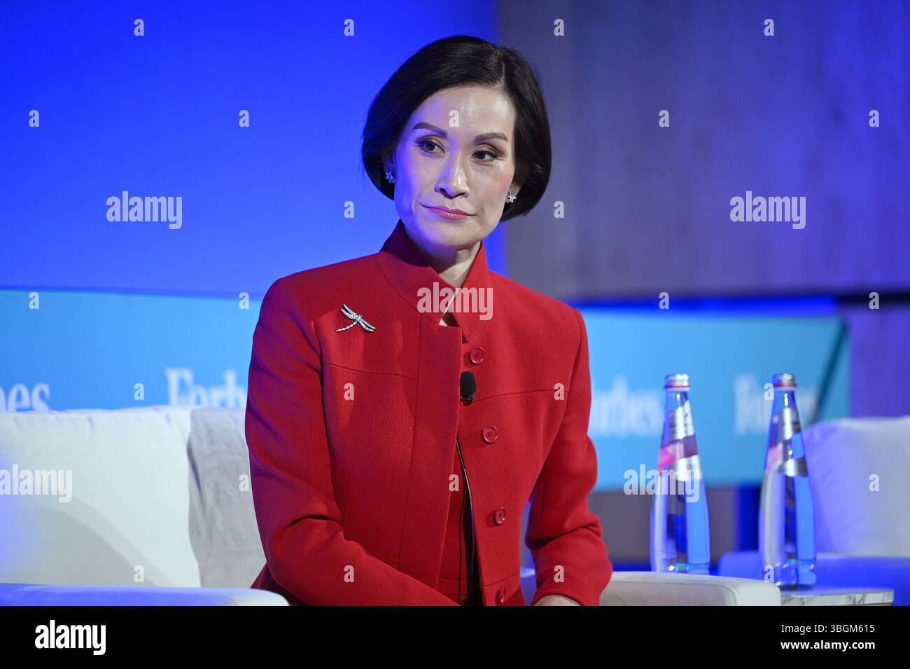 Ida Liu speaks at the 2025 Forbes Iconoclast Summit at Cipriani ...