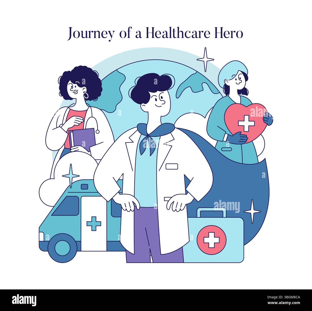 Community health nurses Stock Vector Images - Alamy