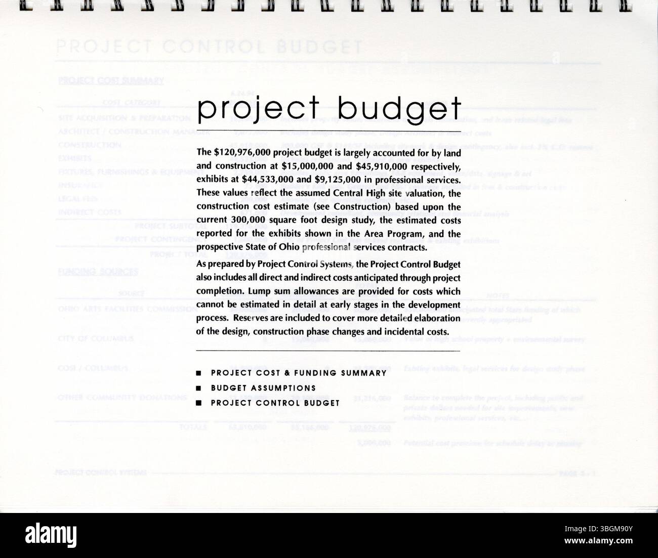 The 1994 COSI Development Plan specifies the relocation of the Ohio ...
