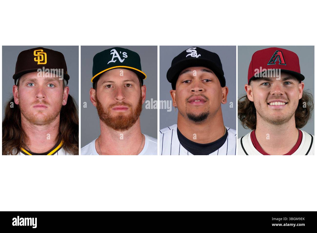 FILE - This combination of 2024 file photo shows baseball players, from ...