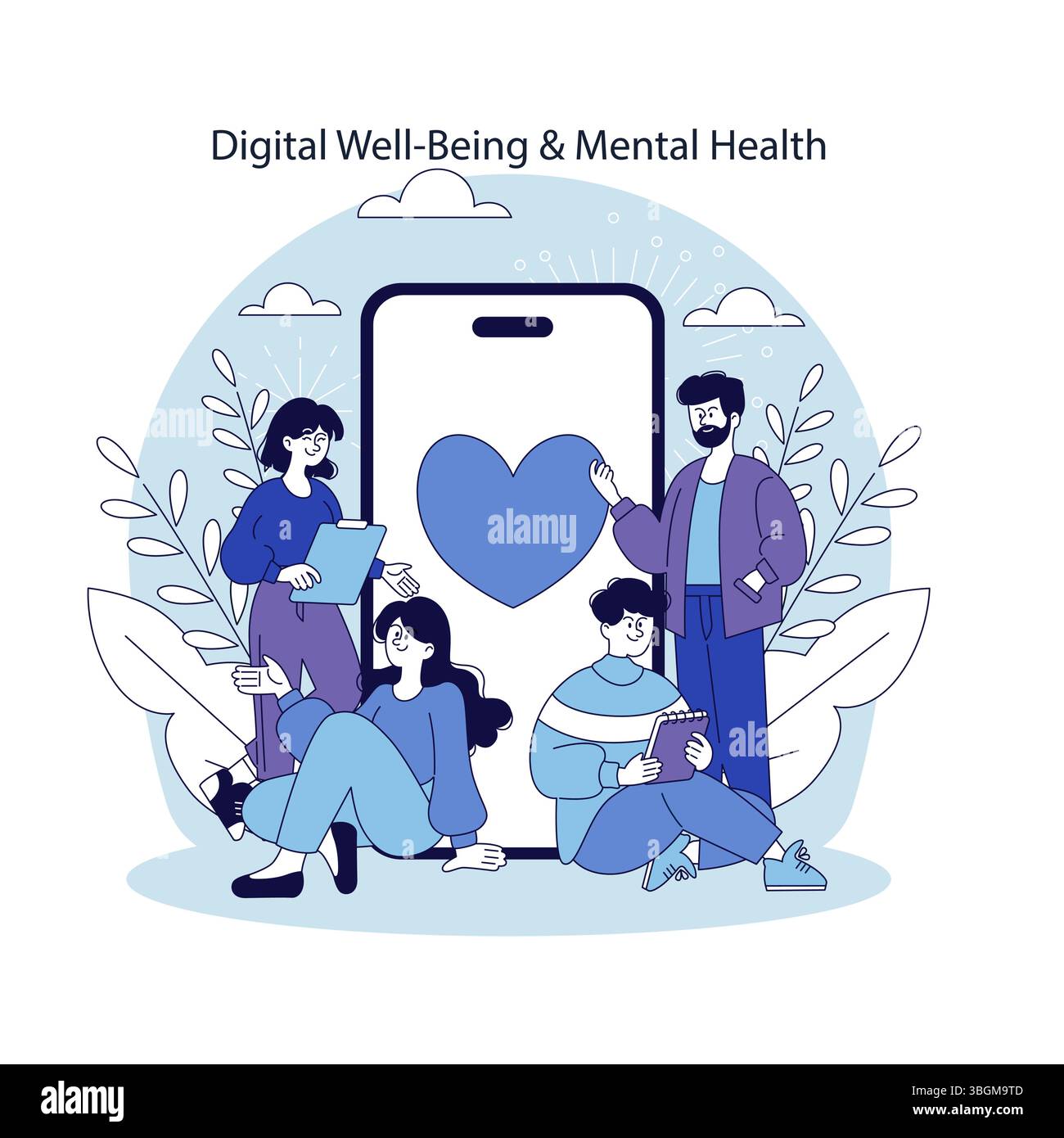 Digital well-being focuses on maintaining mental health in a technology ...