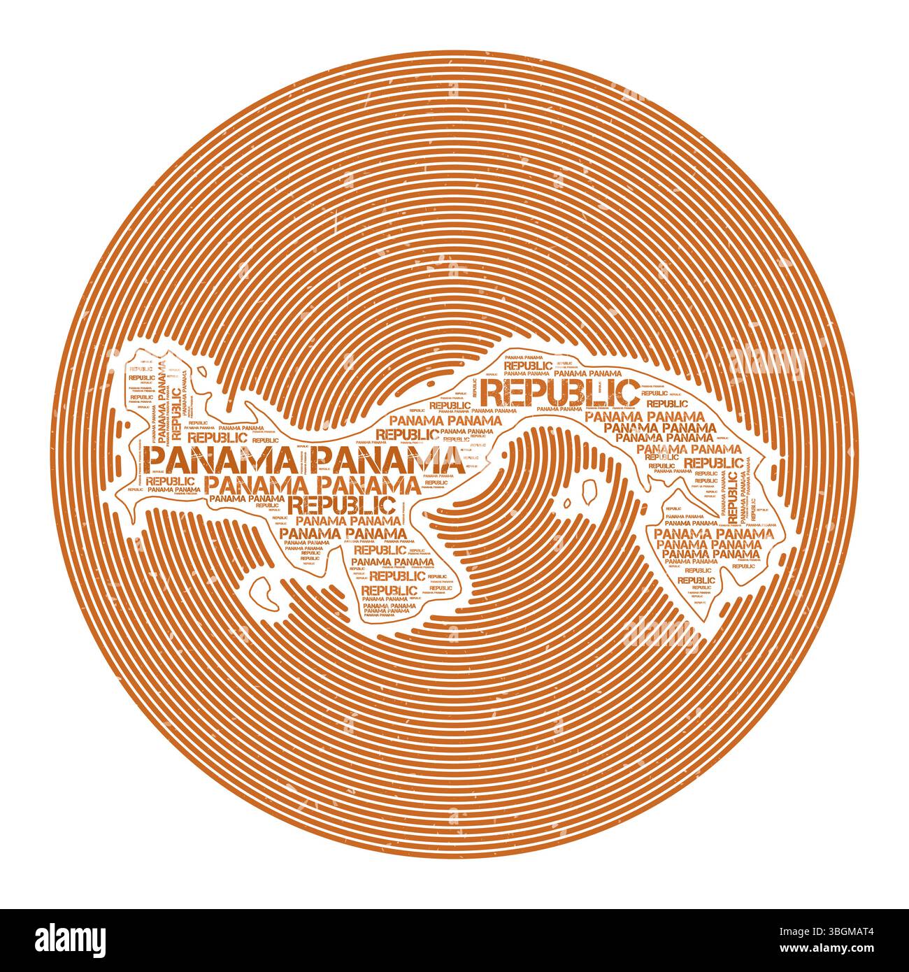 Panama Vector Image. Country round logo design. Panama poster in ...