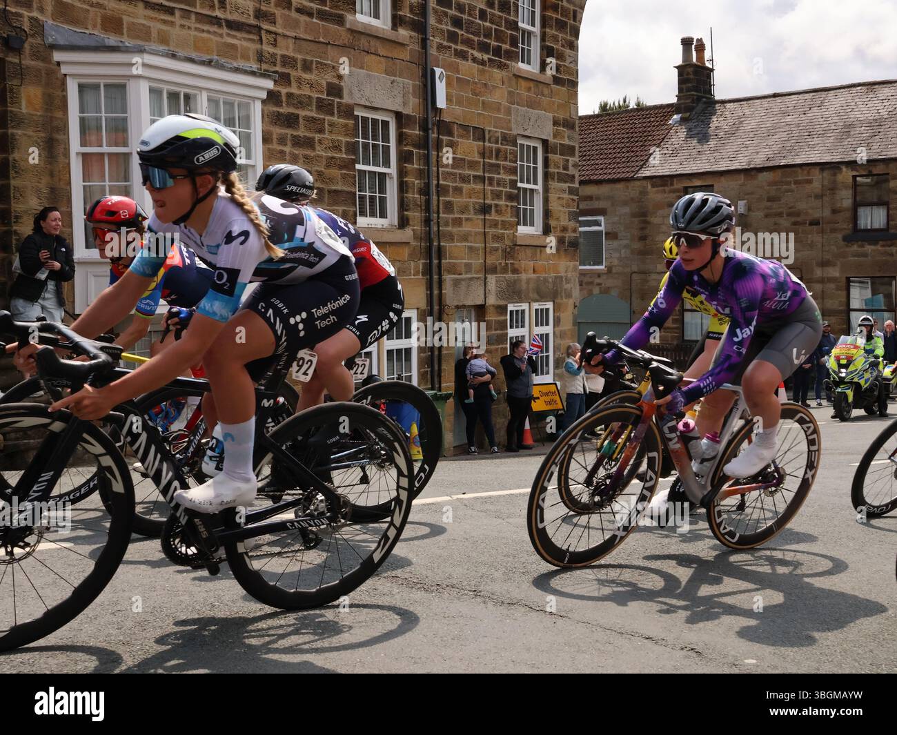 Cat Ferguson Movistar Team competes during Stage 1 of the 2025 Lloyds ...